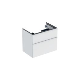 Geberit Waschtischunterschrank iCon 74x61,5x47,6cm, 2 L, we. ma/Gr we. ma (502304013)