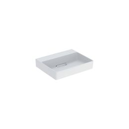 Geberit Aufsatzwaschtisch One 50x41cm, o HL + &Uuml;L, we. matt/Bl hgl-vc (505025001)