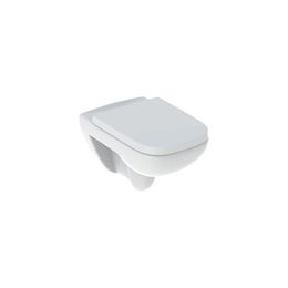 Geberit Wand-WC, Tiefsp&uuml;ler-Set Renova Plan 6/5 l, rimfree, mit WC-Sitz, wei&szlig; (500817001)