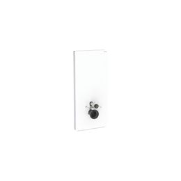 Geberit Wand-WC-Modul Monolith Plus Bauh. 114cm, Fr. Gl. we., S. Aluminium (131231SI7)