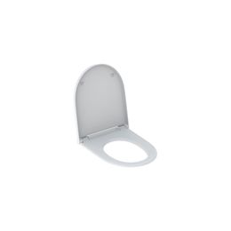 Geberit WC-Sitz One Designabdeckung chrom, wei&szlig; matt (243989JT2)