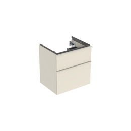 Geberit Waschtischunterschrank iCon 59,2x61,5x47,6cm, 2 L, sa hgl/Gr. sa ma (502303JL1)