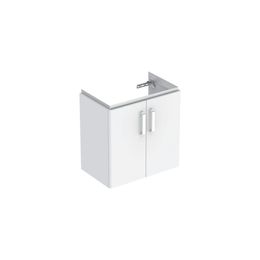 Geberit Waschtischunterschrank Renova Compact 59,7x60,5x39,7cm, 2 T, w/lack. hochgl. (501926011)