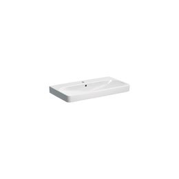 Geberit Waschtisch Smyle Square 90x48cm, we., mit Hahnloch, mit &Uuml;berlauf (500251011)