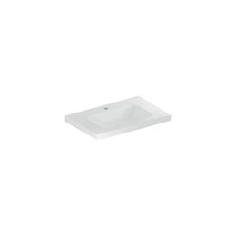 Geberit Waschtisch iCon Light 75x48cm, HL mi, o. &Uuml;L, m Ablagefl., we. (501839005)