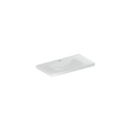 Geberit Waschtisch iCon Light 90x48cm, HL mi, o &Uuml;, m Abl, we. K-Tect (501840006)