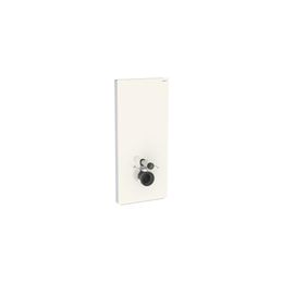 Geberit Wand-WC-Modul Monolith Bauh. 114cm, Fr. Gl. sand-grau, S. Alu (131031JL5)
