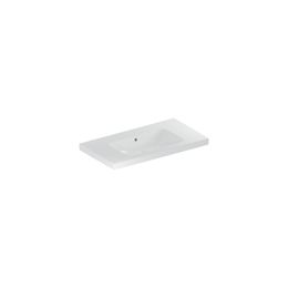 Geberit Waschtisch iCon Light 90x48cm, o HL, m &Uuml;, m Abl, we. K-Tect (501840004)