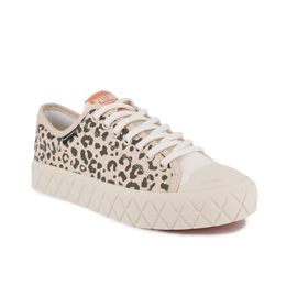 Sneaker Palladium "PALLA ACE LO WILD", Damen, Gr. 39,5, tropisand, leopard, Textil, Schuhe Sneaker, aus Canvas
