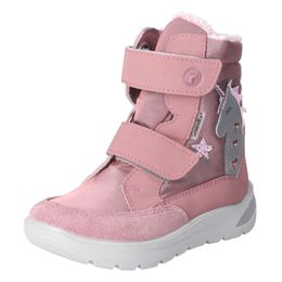 Winterstiefel Ricosta "Annika WMS: normal", M&auml;dchen, Gr. 27, rosa, Lederimitat, Nylon, Glitzer, Schuhe Winterstiefel, Blinkschuh mit Warmfutter, Gr&ouml;&szlig;enschablone zum Download