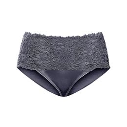 Nina von C. sheego Gro&szlig;e Gr&ouml;&szlig;en Slip mit elastischer Spitze, anthrazit, Gr&ouml;&szlig;e 46 - Damen