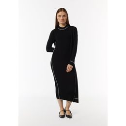 comma, COMMA Kleid Damen Gr&ouml;&szlig;e 38 schwarz Winterkleid
