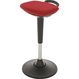 Multibewegliche Stehhilfe, h&ouml;henverstellbar 600 - 840 mm, Bezug tiefrot kaiserkraft