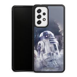 DeinDesign Galaxy A53 5G Handy Gallery Case Handyh&uuml;lle 9H Geh&auml;rtetes Glas R&uuml;ckseite H&uuml;lle Robot Star Wars Merchandise Gallery Case