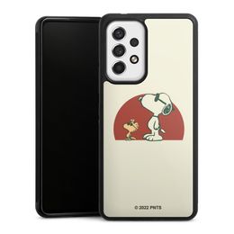 DeinDesign Galaxy A53 5G Handy Gallery Case Handyh&uuml;lle 9H Geh&auml;rtetes Glas R&uuml;ckseite H&uuml;lle Official Licensed Product Kindheit Snoopy Gallery Case