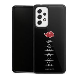 DeinDesign Galaxy A53 5G Handy Gallery Case Handyh&uuml;lle 9H Geh&auml;rtetes Glas R&uuml;ckseite H&uuml;lle Official Licensed Product Naruto Shippuden Akatsuki Gallery Case