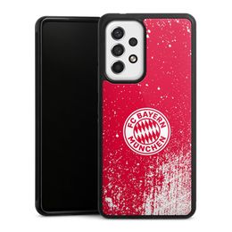 DeinDesign Galaxy A53 5G Handy Gallery Case Handyh&uuml;lle 9H Geh&auml;rtetes Glas R&uuml;ckseite H&uuml;lle Fcb Fc Bayern M&uuml;nchen Official Licensed Product Gallery Case