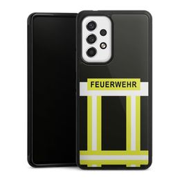 DeinDesign Galaxy A53 5G Handy Gallery Case Handyh&uuml;lle 9H Geh&auml;rtetes Glas R&uuml;ckseite H&uuml;lle Fire Fighters Fire Fighter Job Gallery Case