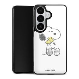 DeinDesign Galaxy S26 Handy Slim Case extra d&uuml;nn Silikon Handyh&uuml;lle schwarz H&uuml;lle Snoopy Love Peanuts Silikon Slim Case