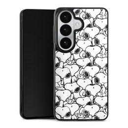 DeinDesign Galaxy S26 Handy Slim Case extra d&uuml;nn Silikon Handyh&uuml;lle schwarz H&uuml;lle Peanuts Snoopy Muster Silikon Slim Case