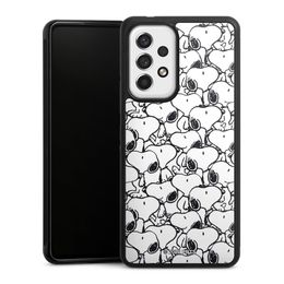 DeinDesign Galaxy A53 5G Handy Gallery Case Handyh&uuml;lle 9H Geh&auml;rtetes Glas R&uuml;ckseite H&uuml;lle Muster Peanuts Snoopy Gallery Case