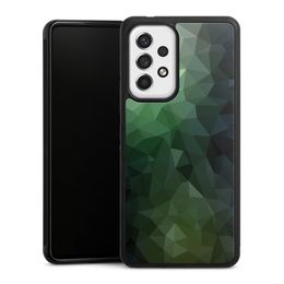 DeinDesign Galaxy A53 5G Handy Gallery Case Handyh&uuml;lle 9H Geh&auml;rtetes Glas R&uuml;ckseite H&uuml;lle Tarnmuster Geometric Mosaic Gallery Case