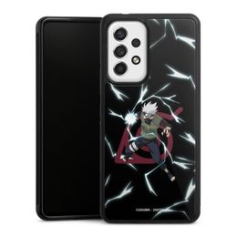 DeinDesign Galaxy A53 5G Handy Gallery Case Handyh&uuml;lle 9H Geh&auml;rtetes Glas R&uuml;ckseite H&uuml;lle Kakashi Naruto Shippuden Official Licensed Product Gallery Case