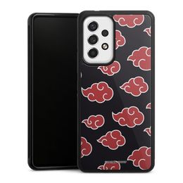 DeinDesign Galaxy A53 5G Handy Gallery Case Handyh&uuml;lle 9H Geh&auml;rtetes Glas R&uuml;ckseite H&uuml;lle Naruto Shippuden Akatsuki Official Licensed Product Gallery Case