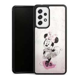 DeinDesign Galaxy A53 5G Handy Gallery Case Handyh&uuml;lle 9H Geh&auml;rtetes Glas R&uuml;ckseite H&uuml;lle Minnie Mouse Disney Vintage Gallery Case