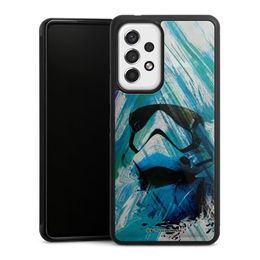 DeinDesign Galaxy A53 5G Handy Gallery Case Handyh&uuml;lle 9H Geh&auml;rtetes Glas R&uuml;ckseite H&uuml;lle Stormtrooper Star Wars Colourful Gallery Case