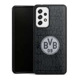 DeinDesign Galaxy A53 5G Handy Gallery Case Handyh&uuml;lle 9H Geh&auml;rtetes Glas R&uuml;ckseite H&uuml;lle Borussia Dortmund Jersey Bvb Gallery Case