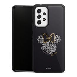 DeinDesign Galaxy A53 5G Handy Gallery Case Handyh&uuml;lle 9H Geh&auml;rtetes Glas R&uuml;ckseite H&uuml;lle Minnie Mouse Muster Disney Gallery Case