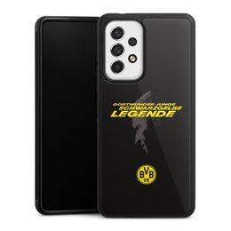 DeinDesign Galaxy A53 5G Handy Gallery Case Handyh&uuml;lle 9H Geh&auml;rtetes Glas R&uuml;ckseite H&uuml;lle Borussia Dortmund Bvb Marco Reus Gallery Case