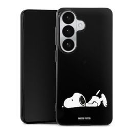 DeinDesign Galaxy S26 Handy Slim Case extra d&uuml;nn Silikon Handyh&uuml;lle schwarz H&uuml;lle Official Licensed Product Snoopy Peanuts Silikon Slim Case