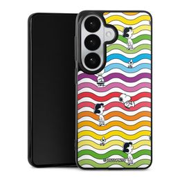 DeinDesign Galaxy S26 Handy Slim Case extra d&uuml;nn Silikon Handyh&uuml;lle schwarz H&uuml;lle Snoopy Muster Peanuts Silikon Slim Case