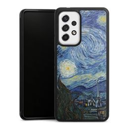 DeinDesign Galaxy A53 5G Handy Gallery Case Handyh&uuml;lle 9H Geh&auml;rtetes Glas R&uuml;ckseite H&uuml;lle The Starry Night Kunst Gallery Case