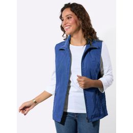 WITT Damen Weste mit figurfreundlicher Raffung, royalblau, Gr&ouml;&szlig;e 50