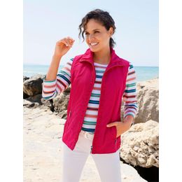 WITT Damen Weste mit figurfreundlicher Raffung, pink, Gr&ouml;&szlig;e 38