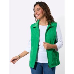 WITT Damen Weste mit figurfreundlicher Raffung, grasgr&uuml;n, Gr&ouml;&szlig;e 52