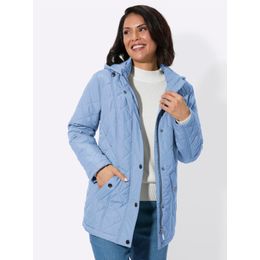 WITT Damen Steppjacke mit Druckknopf-Taschen, eisblau, Gr&ouml;&szlig;e 38