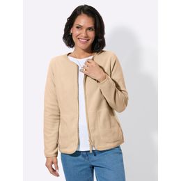 WITT Damen Fleecejacke mit Antipilling-Ausr&uuml;stung, sand, Gr&ouml;&szlig;e 36