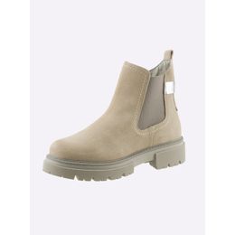 Heine Witt Damen Stiefelette, beige, Gr&ouml;&szlig;e 42