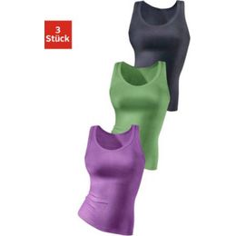 H.I.S. H.I.S Damen Tanktop, Bunt, Gr. 40/42, Tops, 100% Baumwolle