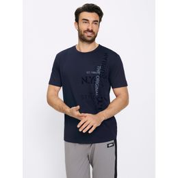 Catamaran Sports Herren Funktionsshirt mit Schriftzug, marine-bedruckt, Gr&ouml;&szlig;e 44/46