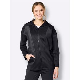 Catamaran Sports Damen Funktionsjacke Mesh-Bes&auml;tzen, schwarz, Gr&ouml;&szlig;e 36/38