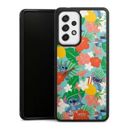 DeinDesign Galaxy A53 5G Handy Gallery Case Handyh&uuml;lle 9H Geh&auml;rtetes Glas R&uuml;ckseite H&uuml;lle Lilo & Stitch Disney Movie Gallery Case