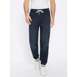 Marco Donati Herren Schlupfjeans mit Used-Effekten, dark blue denim, Gr&ouml;&szlig;e 50