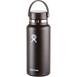 Hydro Flask 32 OZ Wide Mouth with Flex Cap 946 ml Isolierflasche - Gr&ouml;&szlig;e Einheitsgr&ouml;&szlig;e - schwarz