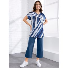 WITT Damen 7/8-Hose mit weit geschnittenen Beinen, jeansblau, Gr&ouml;&szlig;e 42