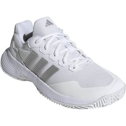 Adidas GameCourt 2 W Tennisschuhe Damen - Gr&ouml;&szlig;e 41 1/3 - wei&szlig;